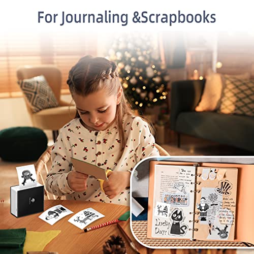 Phomemo Picture Printer, M02 Mini Pocket Printer for iPhone Android, Great for Early Education, Study Notes, Journal, Receipts, Notes,Lists, QR Codes