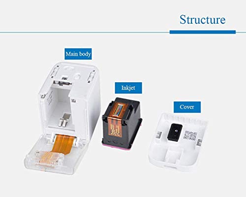 mini handheld color printer (m-brush) wireless bluetooth portable printer the world's smallest mobile color printer with standard ink cartridge