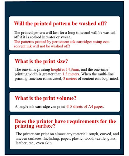 mini handheld color printer (m-brush) wireless bluetooth portable printer the world's smallest mobile color printer with standard ink cartridge