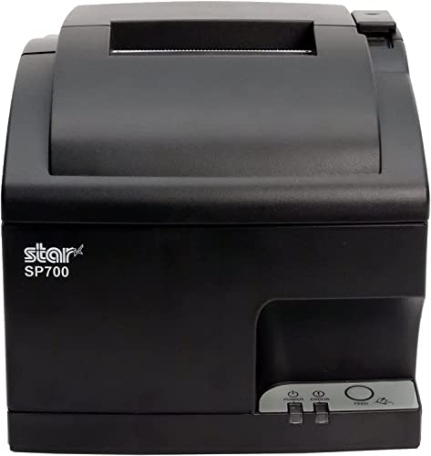 Star Micronics SP742ME Ethernet Monochrome Impact Kitchen Receipt Printer, Recessed Cable Connection, Compatible with Square and Clover, Auto-Cutter, Gray, JTTANDS
