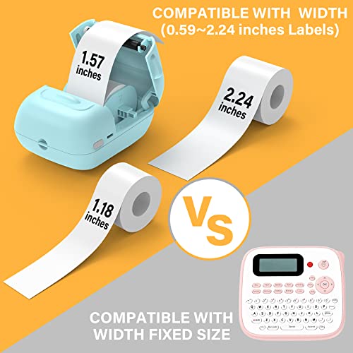 MARKLIFE Label Maker Machine with 2 Tapes Barcode Label Printer - Mini Portable Bluetooth Thermal Labeler for Address Clothing Jewelry Retail Barcode Small Business Home Office Compatible Phones &PC