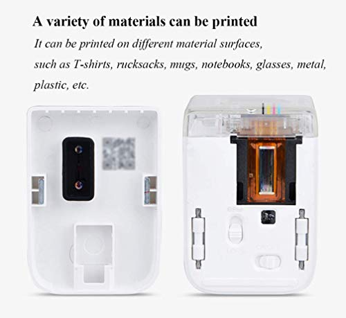 mini handheld color printer (m-brush) wireless bluetooth portable printer the world's smallest mobile color printer with standard ink cartridge