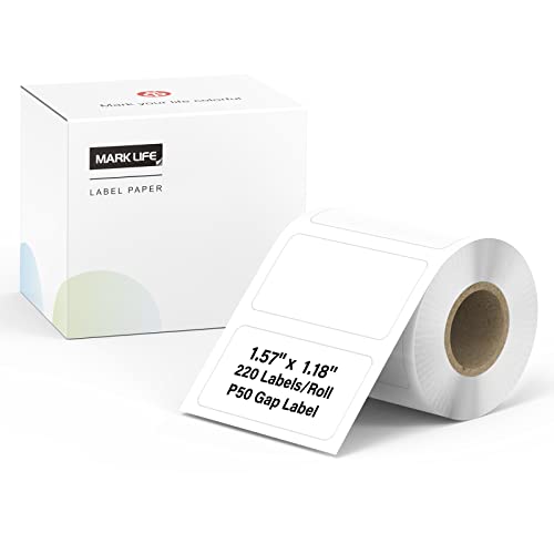 MARKLIFE Label Maker Machine with 2 Tapes Barcode Label Printer - Mini Portable Bluetooth Thermal Labeler for Address Clothing Jewelry Retail Barcode Small Business Home Office Compatible Phones &PC