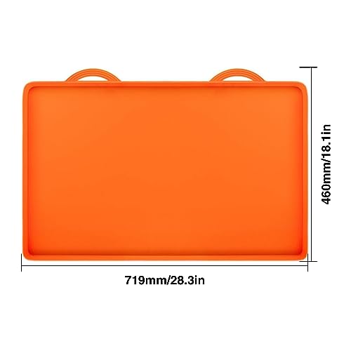 Ezebesta Silicone Griddle Portable Mat for Blackstone 28 Inch Griddle，Protective Cover Mats Blackstone Griddle Top，Covers for Blackstone Protector Outdoor-Orange outdoorliving