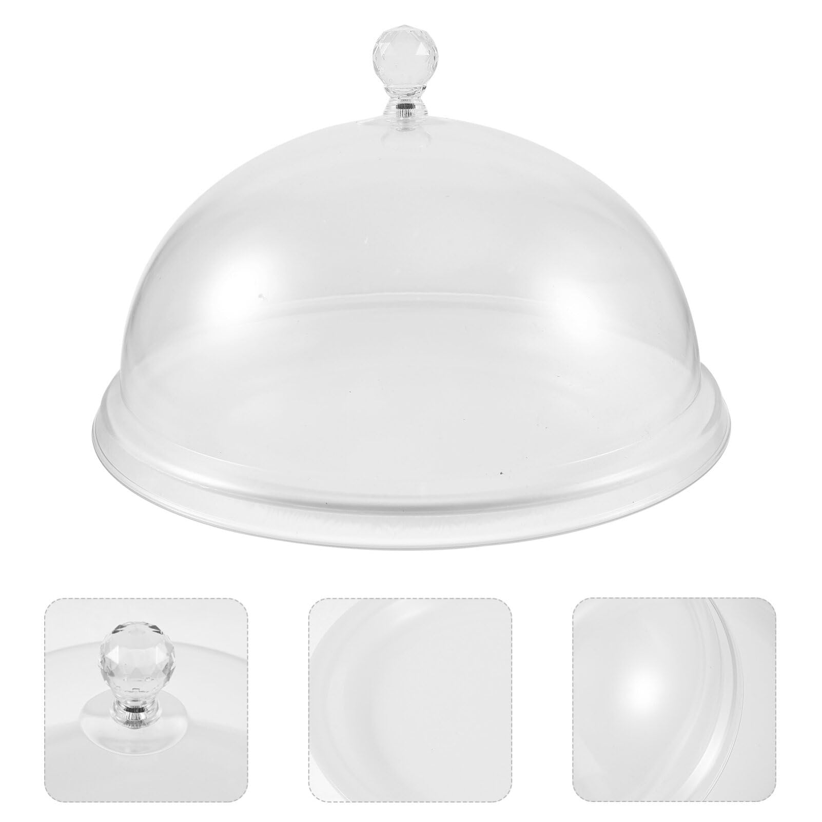Fruit Snack Tasting Plate Cake Plate with Cover Portable Food Container Cake Display Stand Bread Tray Snack Stand Fruit Tray Cake Plate for Wedding Snack Dish Cake Serving Tray
