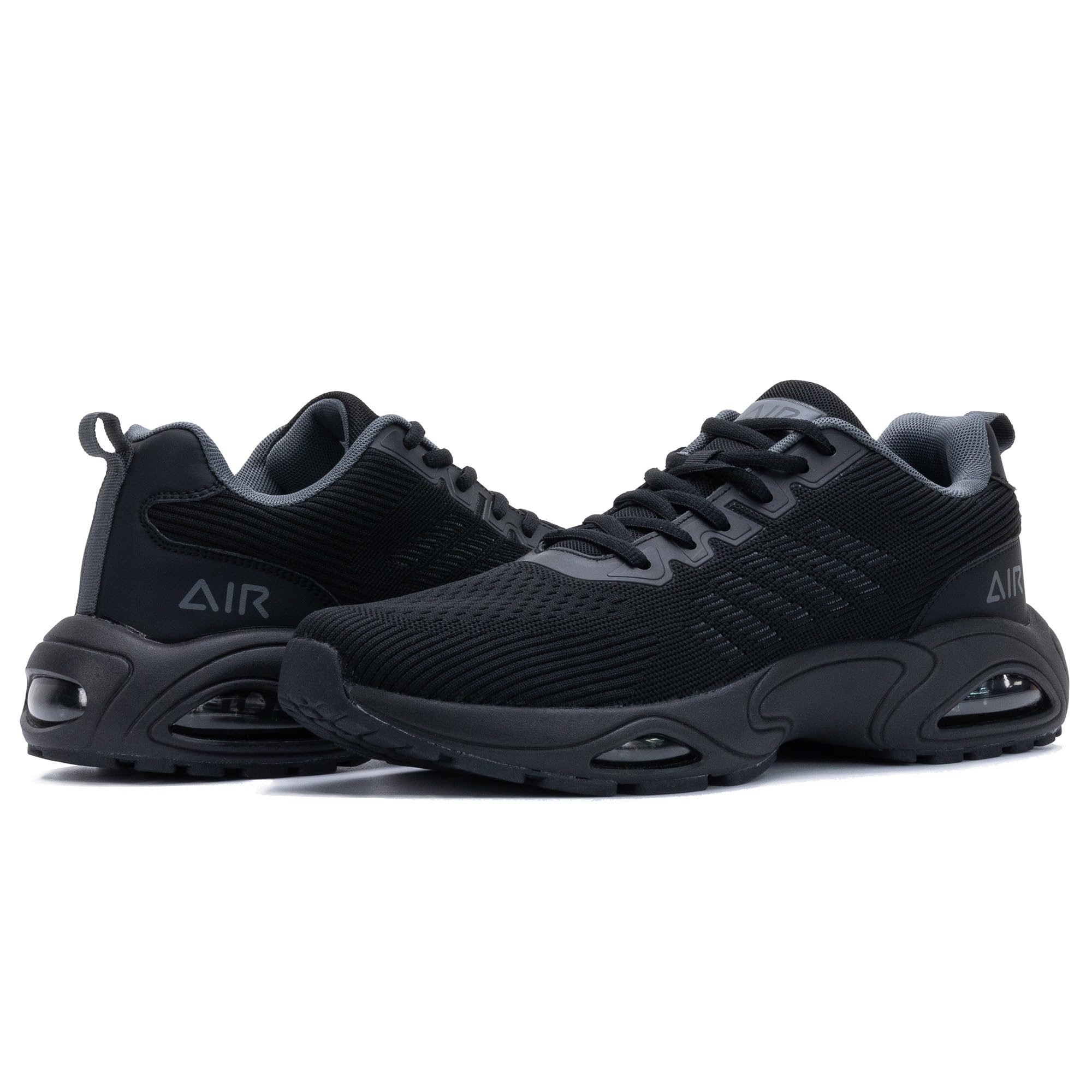 PERSOUL Mens Air Running Shoes Lightweight Breathable Athletic Tennis Gym Jogging Sneakers AllBlack Size 11