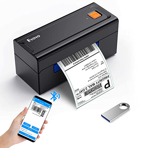 Eyoyo Bluetooth Thermal Label Printer Wireless Shipping Label Printer,4x6 Label Printer,Suit for Small Business & Package, USPS, Etsy, Amazon, Compatible with iPhone, Windows, Android