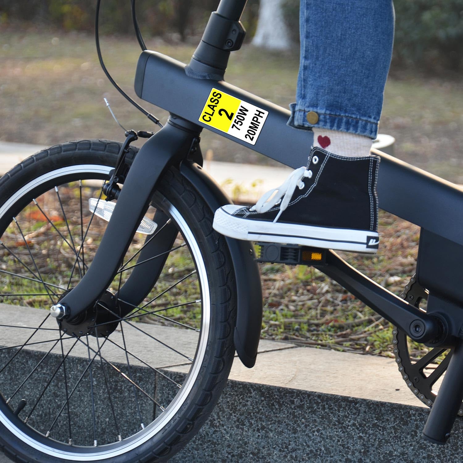 8 Pack Electric Bicycle Frame Identification Class Number Stickers Decals 2X 3.5 Inch - E-Bike Class Number Sign Mark Weatherproof E-Bike Stickers for Electric Bicycle Class Number,Class 2 750W 20MPH