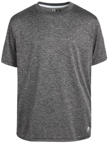 RBX Boys' Active T-Shirts - 3 Pack Short Sleeve Performance Dry Fit Tees - Workout Gym Shirts for Boys (8-16), Size 14-16, Red-Black