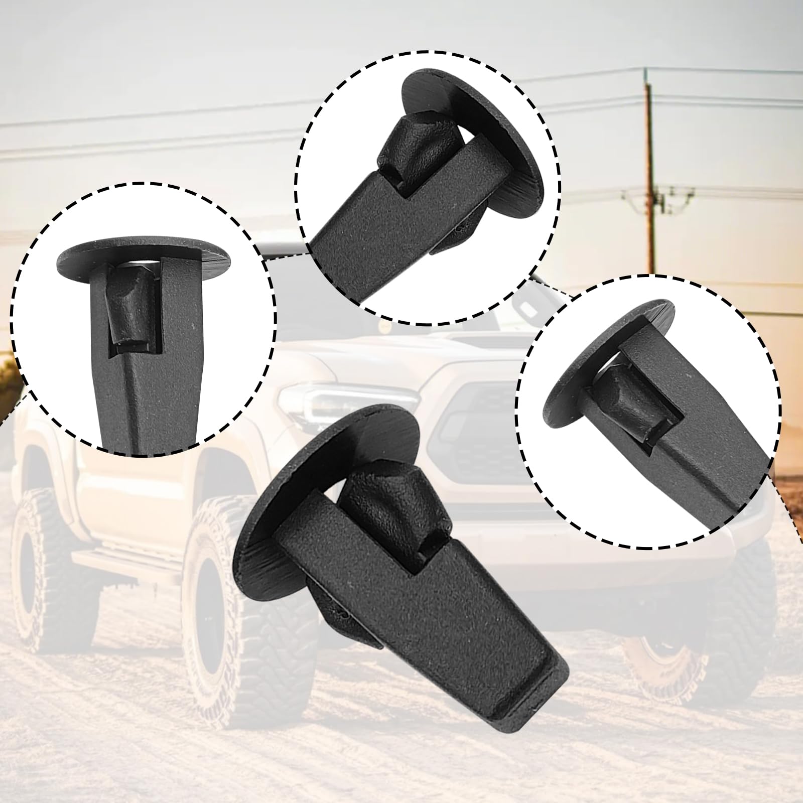 25pcs Fender Liner Screw Grommet Replacement Compatible with Toyota Tacoma Tundra, Bumper Cover Clips Grommet Screw Retainer Fastener Rivet 90189-06214