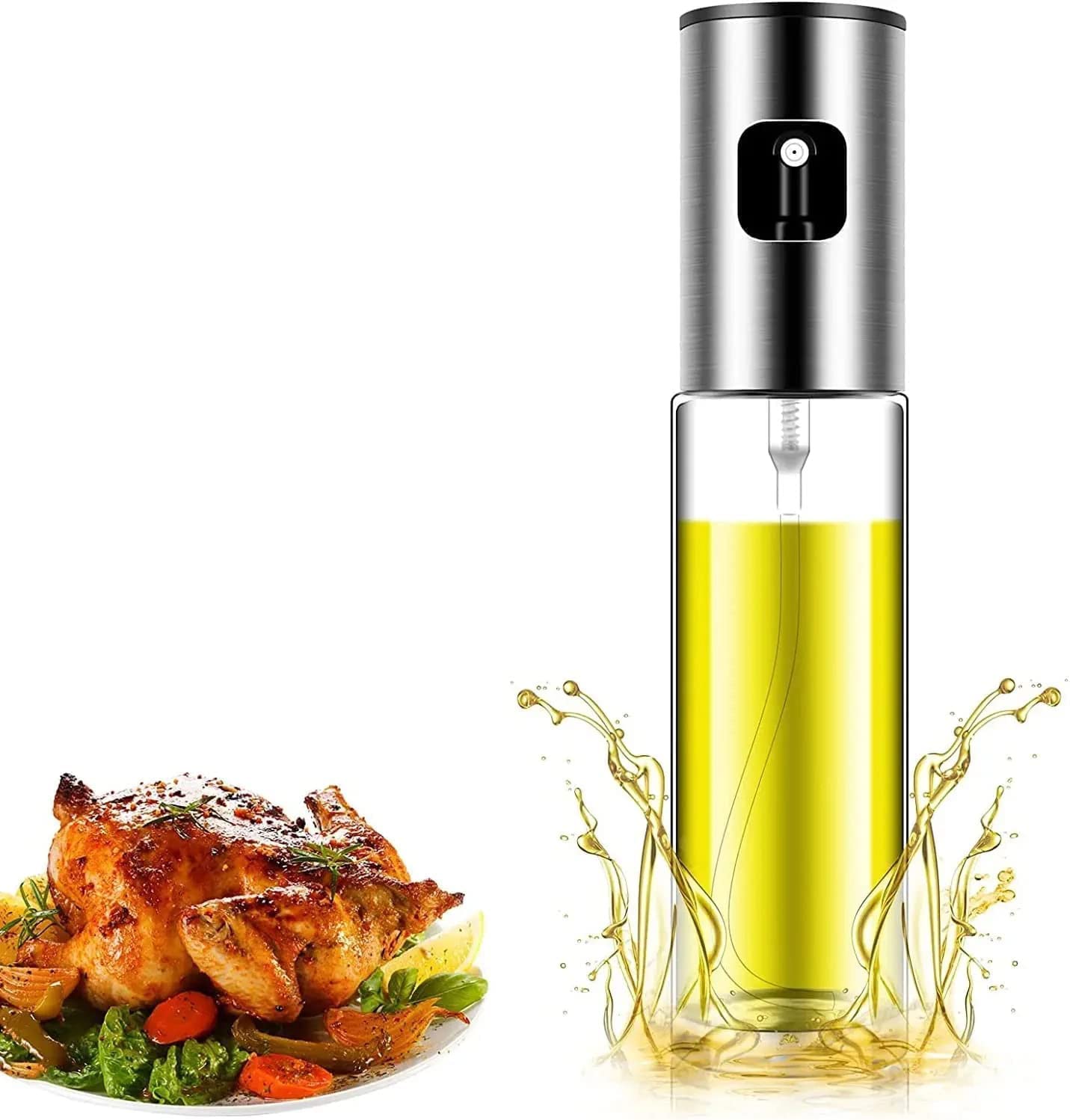 Hweryho Oil Sprayer for Cooking, Olive Oil Sprayer Mister, 105ml Olive Oil Spray Bottle, Olive Oil Sprayer for Air Fryers, Oil Sprayer, Olive Oil Spray for Salads, Barbecues, Kitchen Baking,Salad,BBQ