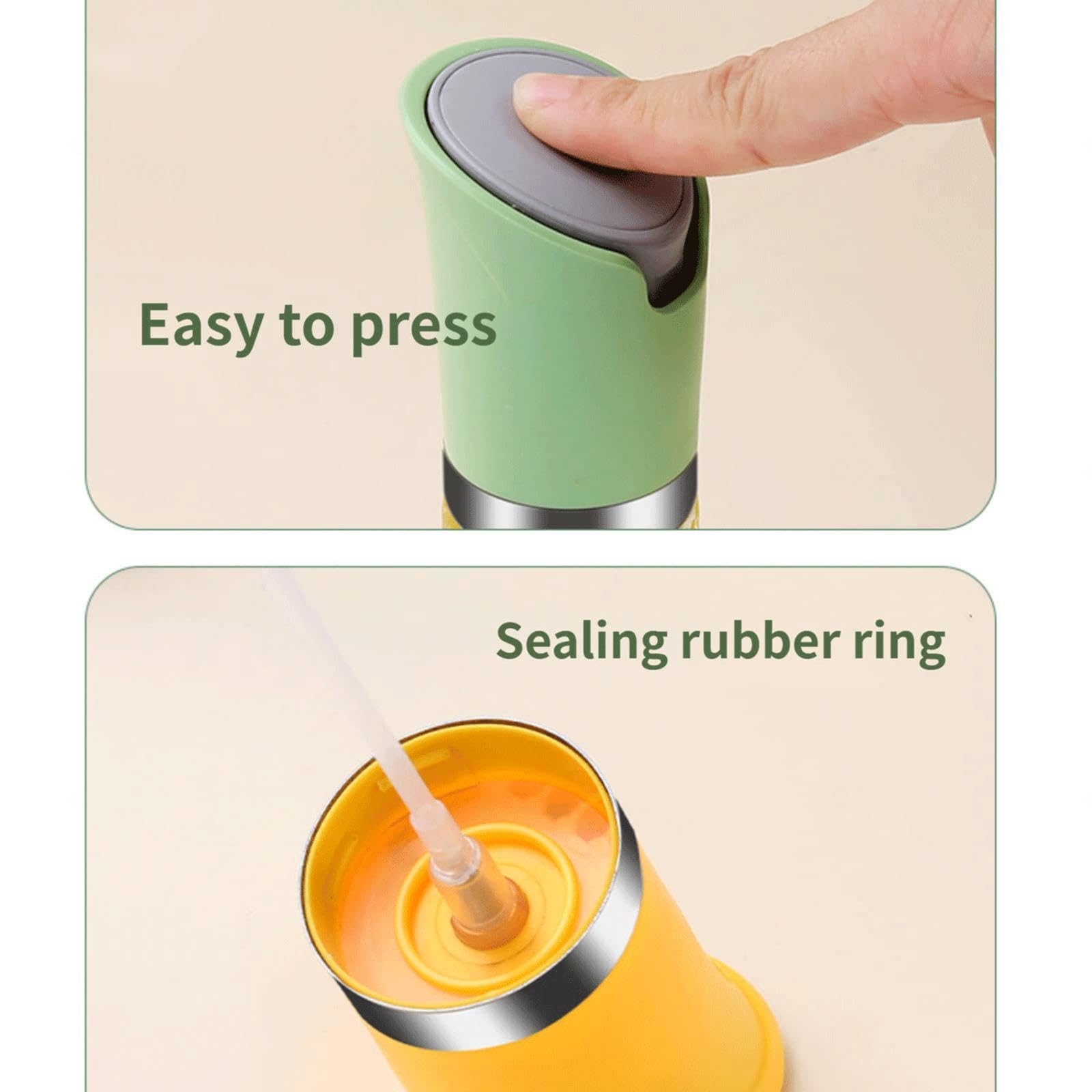 FBITE Olive Oil Sprayer Mister | Edible Oil Spray - 260ml Glass Spritzer Bottles Multi Purpose Oil Sprayer for BBQ,Salad,Baking,Grill