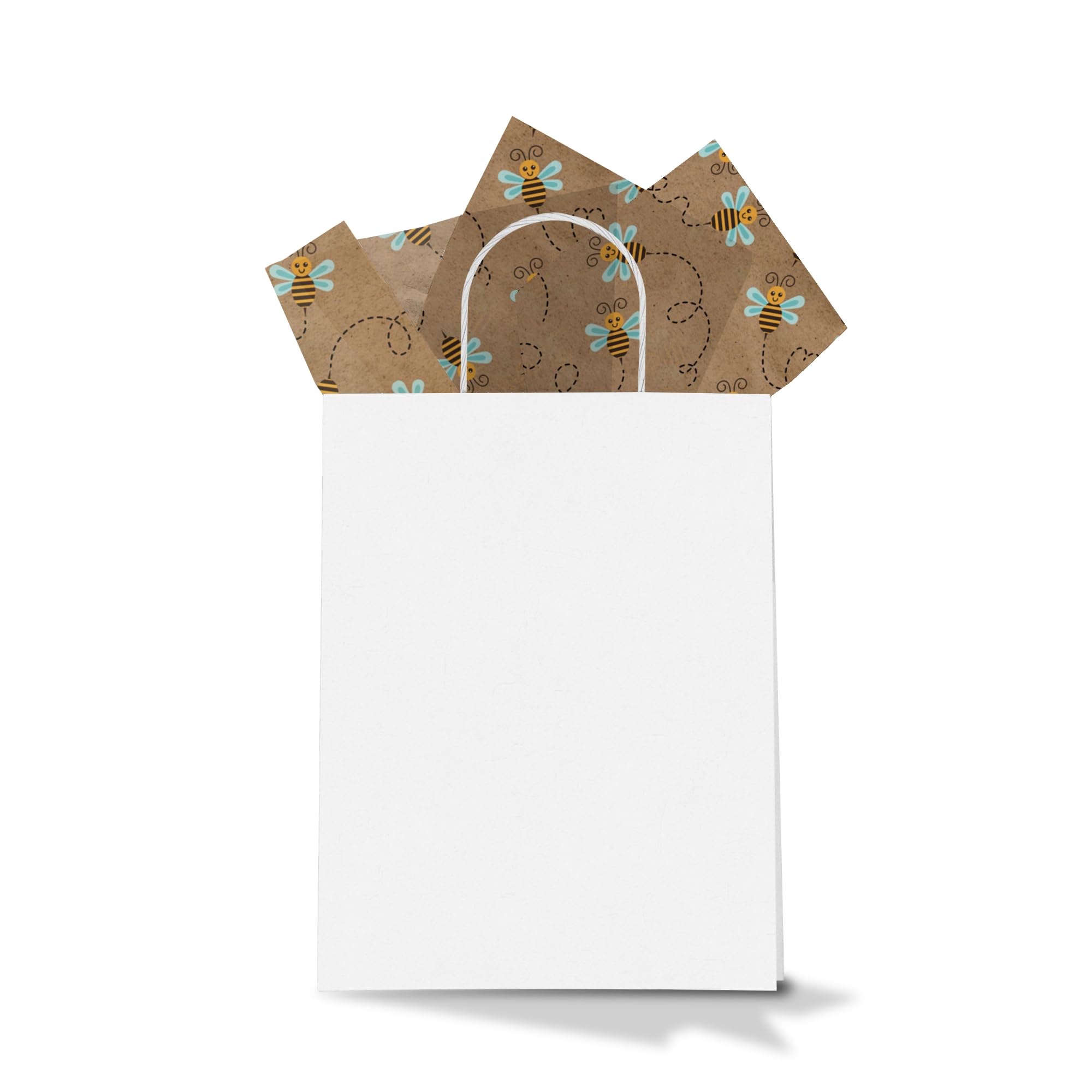 Bees Printed Tissue Paper for Gift Bags or Boxes and Wrapping - Bulk Summer Decorative Art Tissue Paper for Packaging and Gifting | 24 Sheets 20" x 30"