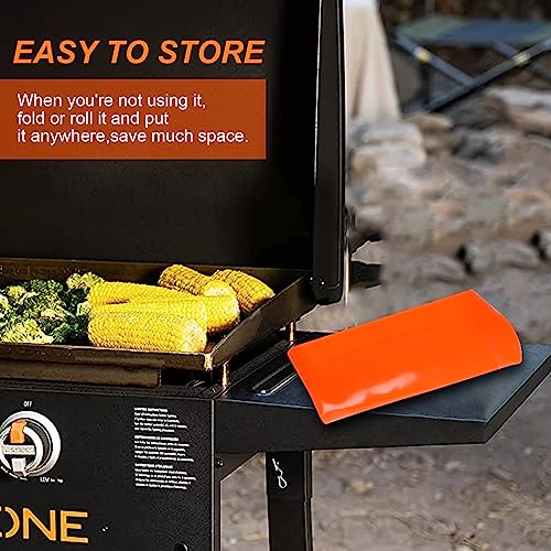 Silicone Griddle Grill Cover for Blackstone, Upgraded Full-edge 28" Heavy Duty Food Grade Mat, Protect Grade from Rodents Insects Debris and Rust, All Season Cooking Protective Cover (28 Inch)