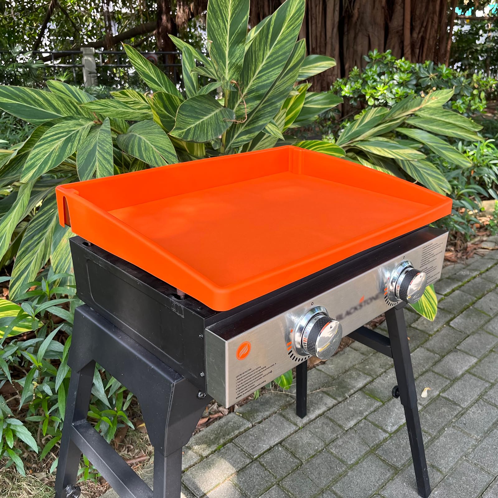 Upgraded Silicone Griddle Cover Mat Full-Edge for Grill 22" Blackstone, Griddle Top Edges,Heavy Duty Food Grade Blackstone Accessories Reusable&Durable,Protect Grill from Rust,Insects & Leaves