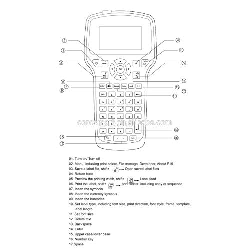 VIBY Outdoor Portable Mini Mobile Label Maker Handheld Thermal Transfer Barcode Printer