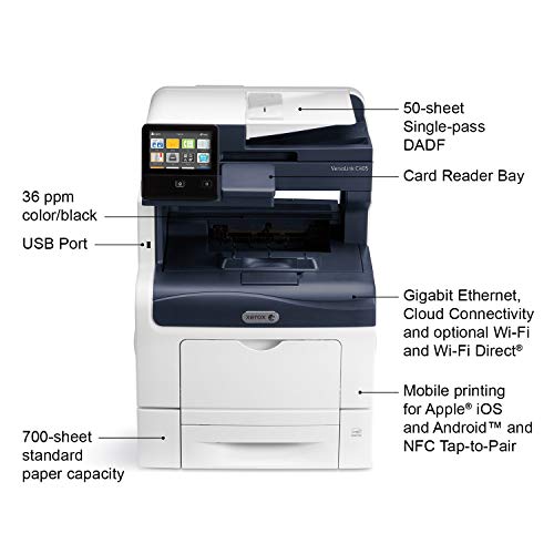Xerox VersaLink C405/DN Color MultiFunction Printer, Amazon Dash Replenishment Enabled (Renewed)