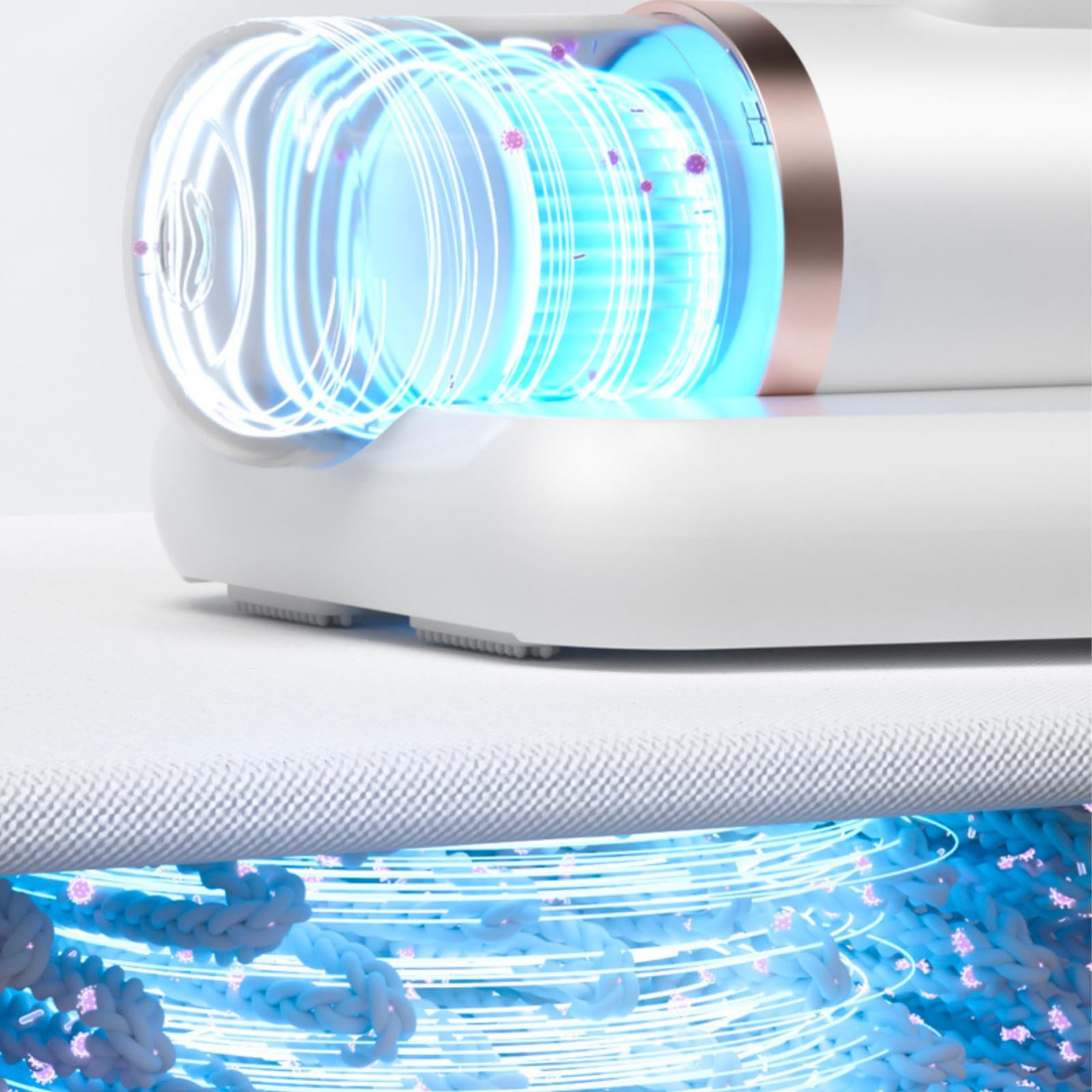Onetothee Upgraded Uv Mattress Vacuum Cleaner, Strong Handheld Uv Vacuum Cleaner, Portability Convenient Cleaning, Bed, Mattress, Pillow, Sofa, Couch (Sky Blue)
