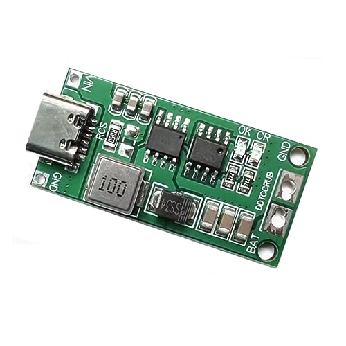 ANMBEST 2PCS 2S 4A Type-C to 8.4V Step-Up Boost LiPo Polymer Li-Ion Charger 7.4V 18650 Lithium Battery with LED Indicator for Electronic DIY