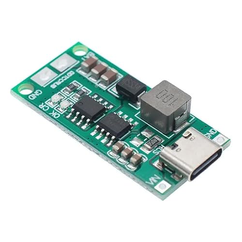 ANMBEST 2PCS 2S 4A Type-C to 8.4V Step-Up Boost LiPo Polymer Li-Ion Charger 7.4V 18650 Lithium Battery with LED Indicator for Electronic DIY