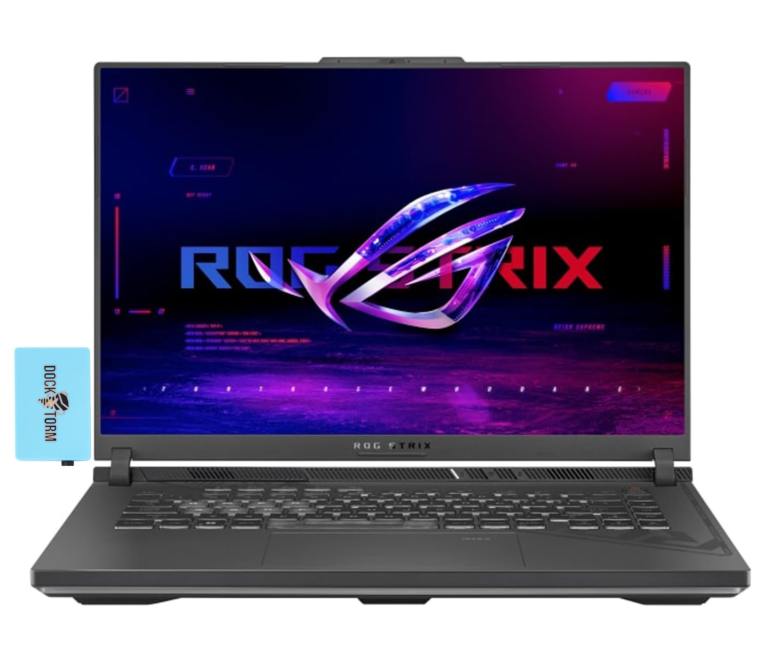 ASUS ROG Strix G16 Gaming Laptop 16.0" 165Hz WUXGA (Intel Core i7-13650HX, 64GB DDR5, 2x8TB PCIe SSD RAID 1 (8TB), MUX GeForce RTX 4050 6GB, RGB KYB, Thunderbolt 4, WiFi 6E, Win11H) w/Dockztorm Hub