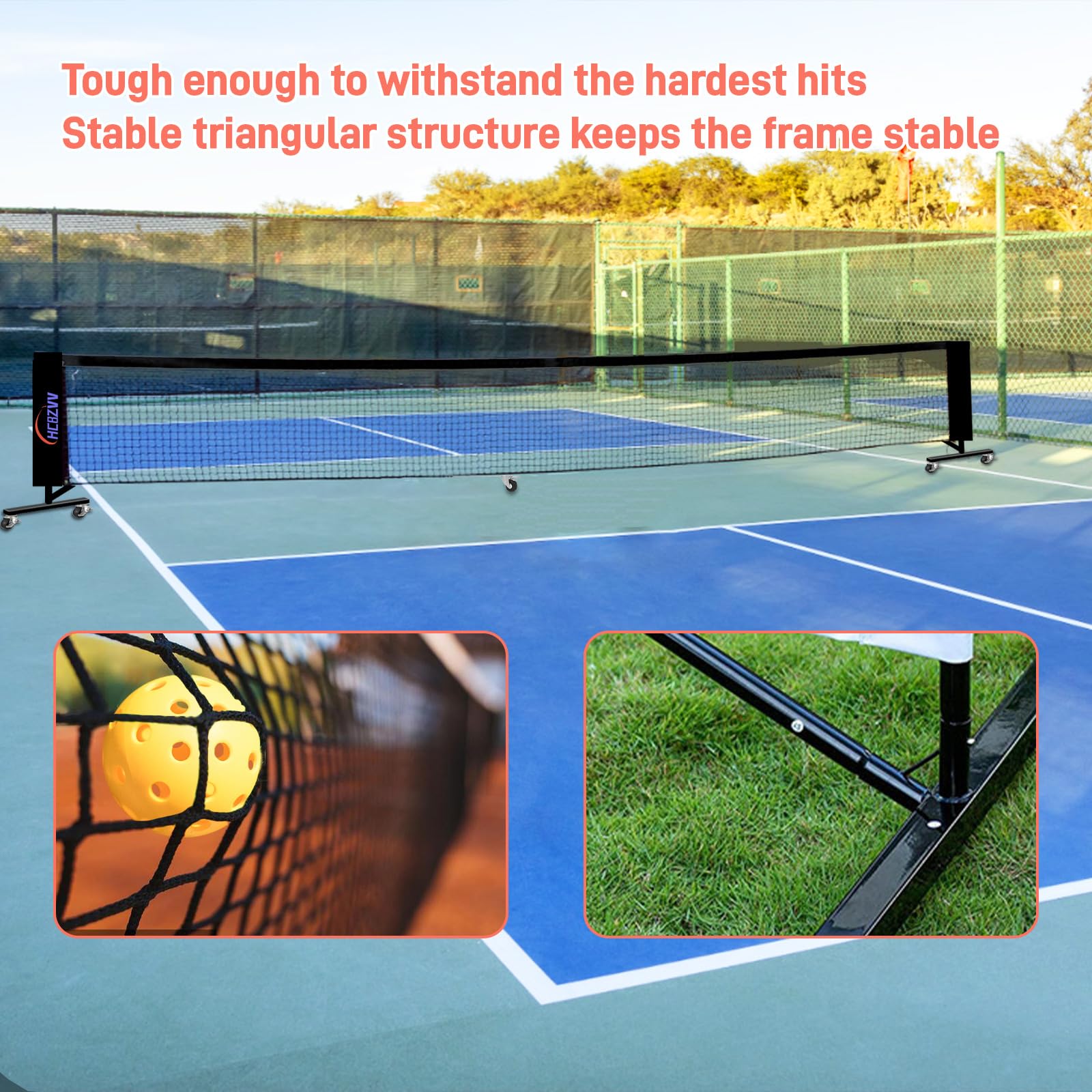 Pickleball Paddles Set |18mm Thick Professional Lightweight Fiberglass Pickleball Racket Set with Customized Bag | Pickleball Paddle Gifts for Beginners & Pros (4 Paddles set with Net)