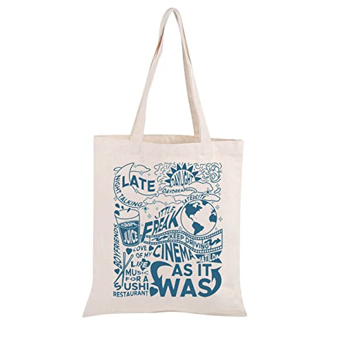 Singer Inspired Tote Bag Singer Song Idea Gift Women Canvas Tote Bag Gift for Fan (HS tote bl)