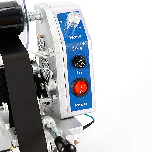 Electric Hot Stamp Ribbon Printer Hot Foil Date Code Printing Machine Manual Coding Machine 110V