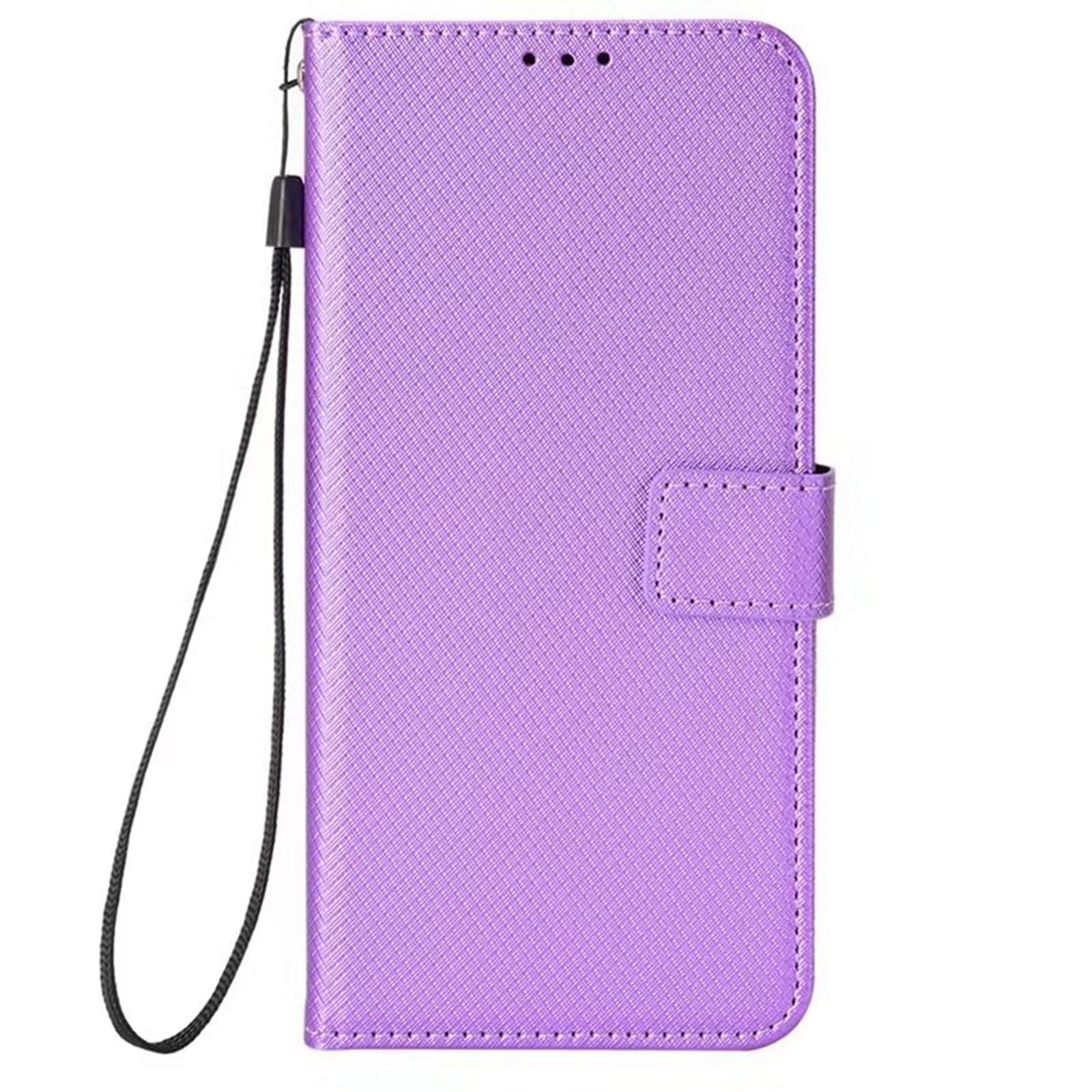 Phone Case for Oppo Reno2 F, Leather Wallet Case for Oppo Reno2 F Non-Slip PU Leather Cover, Flip Folio Book Phone Cover for Oppo Reno2 F Case Purple