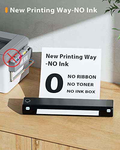 Itari Portable Printer Wireless for Travel, M08F-Letter Bluetooth Mobile Printer Support 8.5" X 11" US Letter, Inkless Thermal Compact Printer, Compatible with Android and iOS Phone & Laptop