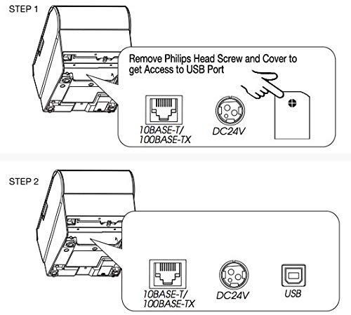 EPSON TM-T88V-330 Thermal Receipt Printer (USB and Ethernet) Power Supply Included