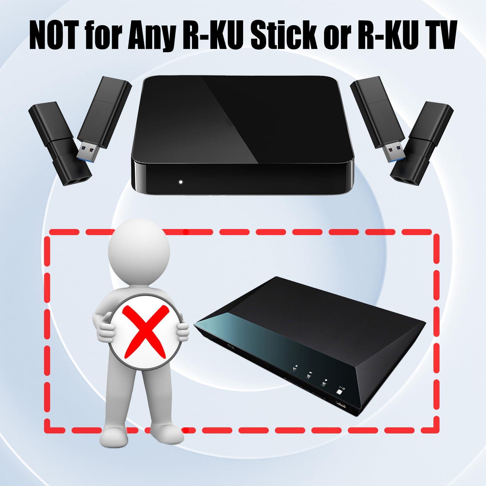 Universal Replacement Remote Control Compatible with Roku Express,for Roku Box, for Roku Player,for Roku Premiere,Compatible for Roku 1/2/3/4 (HD,LT,XS,XD).(NOT for Roku Stick and Roku TV)(Pack of 2)