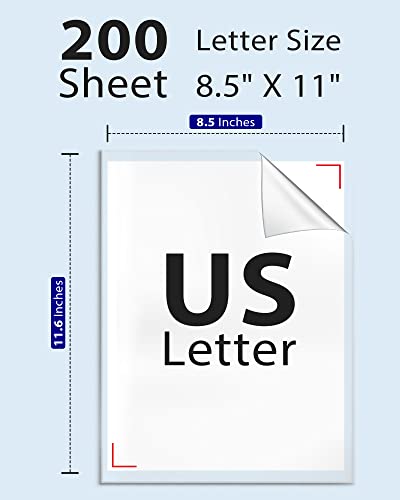 Itari Portable Printer Wireless for Travel, M08F-Letter Bluetooth Mobile Printer Support 8.5" X 11" US Letter, Inkless Thermal Compact Printer, Compatible with Android and iOS Phone & Laptop