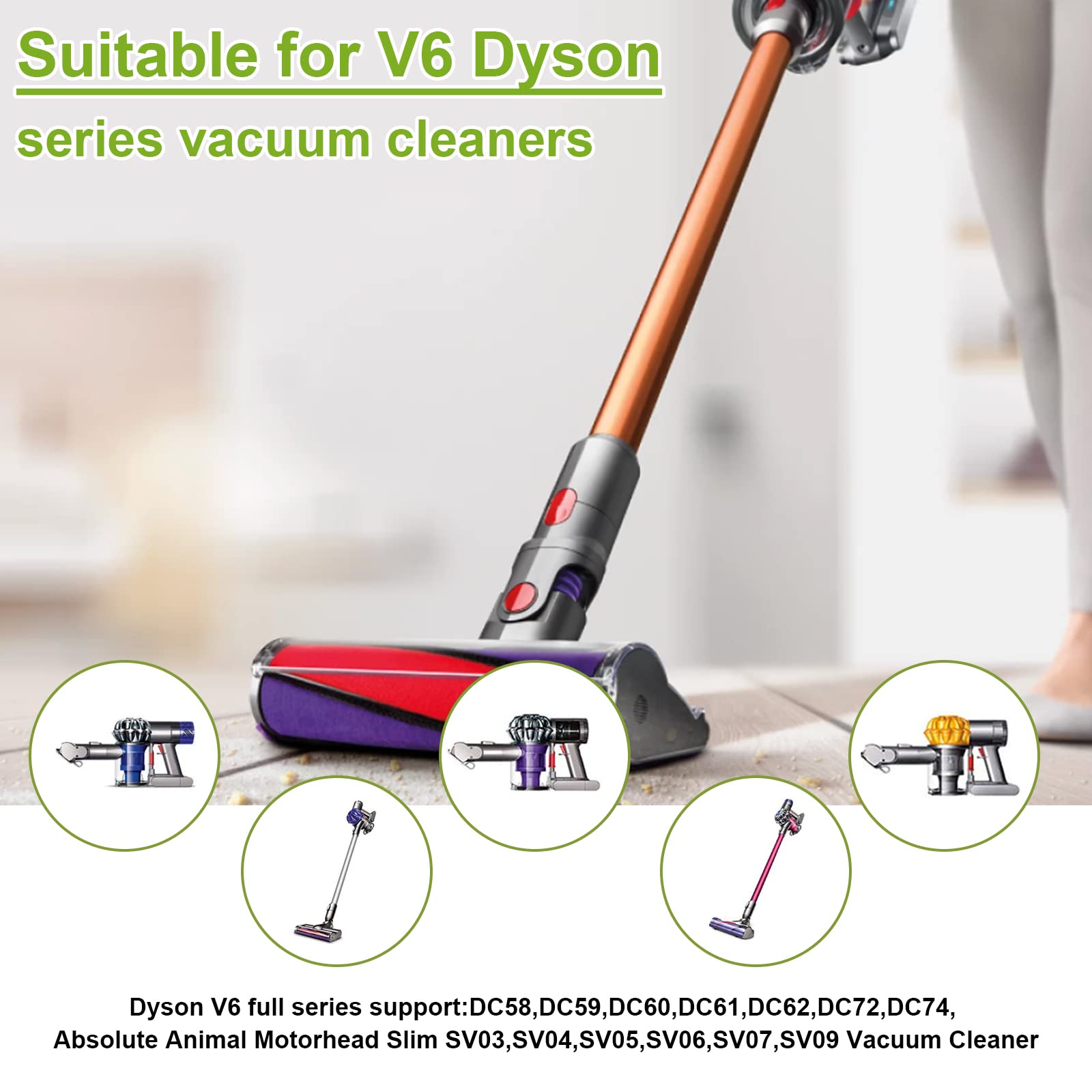 UNIKI V6 Adapter for Dyson V6 Battery,Work for Ryobi 18V Lithium Battery Convert to Dyson V6 DC58 DC59 DC61 DC62 SV04 SV09 Battery V6 Absolute/Motohead/Animal+Fluffy/Mattress/Vacuum