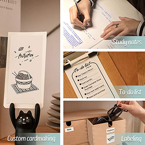Phomemo M02 Wireless Pocket Thermal Sticker Maker, Portable Bluetooth Photo Printer Sticker Mini Printer Mobile Printer, Compatible with iOS and Android, for Print Photo, Journal, Fun, Black and White
