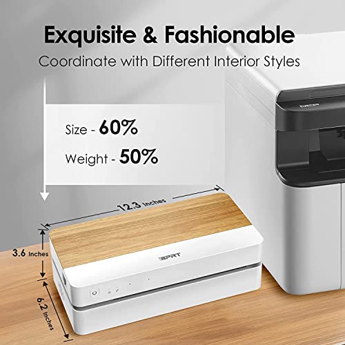 iDPRT Thermal Printer, Wireless Printer Inkless HD Printing in 3S, 100 Paper Loading, Auto Cutting, Compact Design, Support 8.26" X 11.69" A4 Thermal Paper, Small Printer for Home Use, Office
