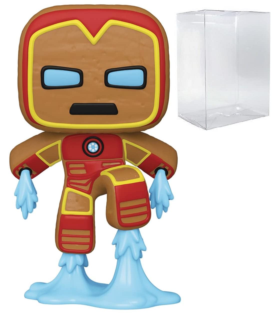 POP Marvel: Holiday - Gingerbread Iron Man Funko Vinyl Figure (Bundled with Compatible Box Protector Case), Multicolored, 3.75 inches