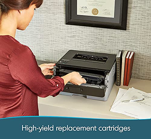 Brother L-2350DW Series Compact Monochrome Laser Printer | Mobile Printing | Wireless & USB Connectivity | Auto 2-Sided Printing | Print Up to 32 Pages/min | Up to 250 Sheets Input + Printer Cable