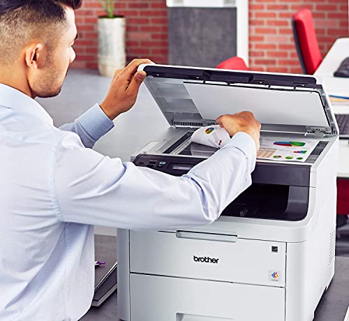 Brother HL-L32 90CDW Wireless Compact Digital Color All-in-One Laser Printer, 25ppm, 600 x 2400 dpi, Duplex Printing, Durlyfish