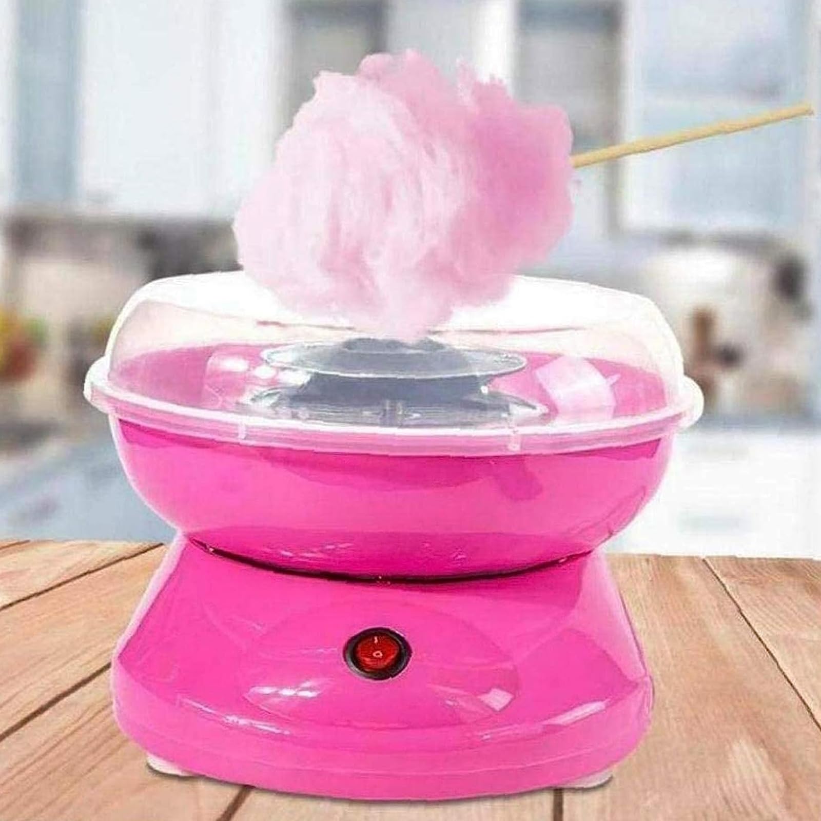 UZIAH Mini Cotton Candy Machine, 500W Electric Cotton Sugar Floss Maker, Household Kids Party Sweet Gift,Brown