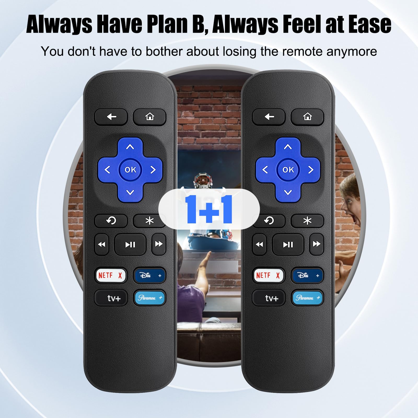 Universal Replacement Remote Control Compatible with Roku Express,for Roku Box, for Roku Player,for Roku Premiere,Compatible for Roku 1/2/3/4 (HD,LT,XS,XD).(NOT for Roku Stick and Roku TV)(Pack of 2)