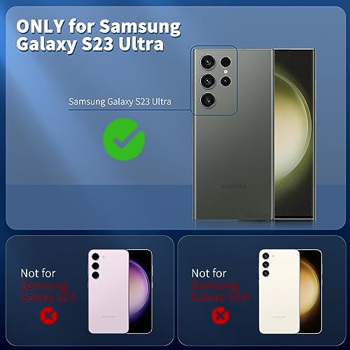 CACOE Magnetic Case for Samsung Galaxy S23 Ultra 5G 6.8 inch-Compatible with MagSafe & Magnetic Car Phone Mount,Anti-Fingerprint TPU Thin Phone Cases Cover Protective Shockproof (Black)