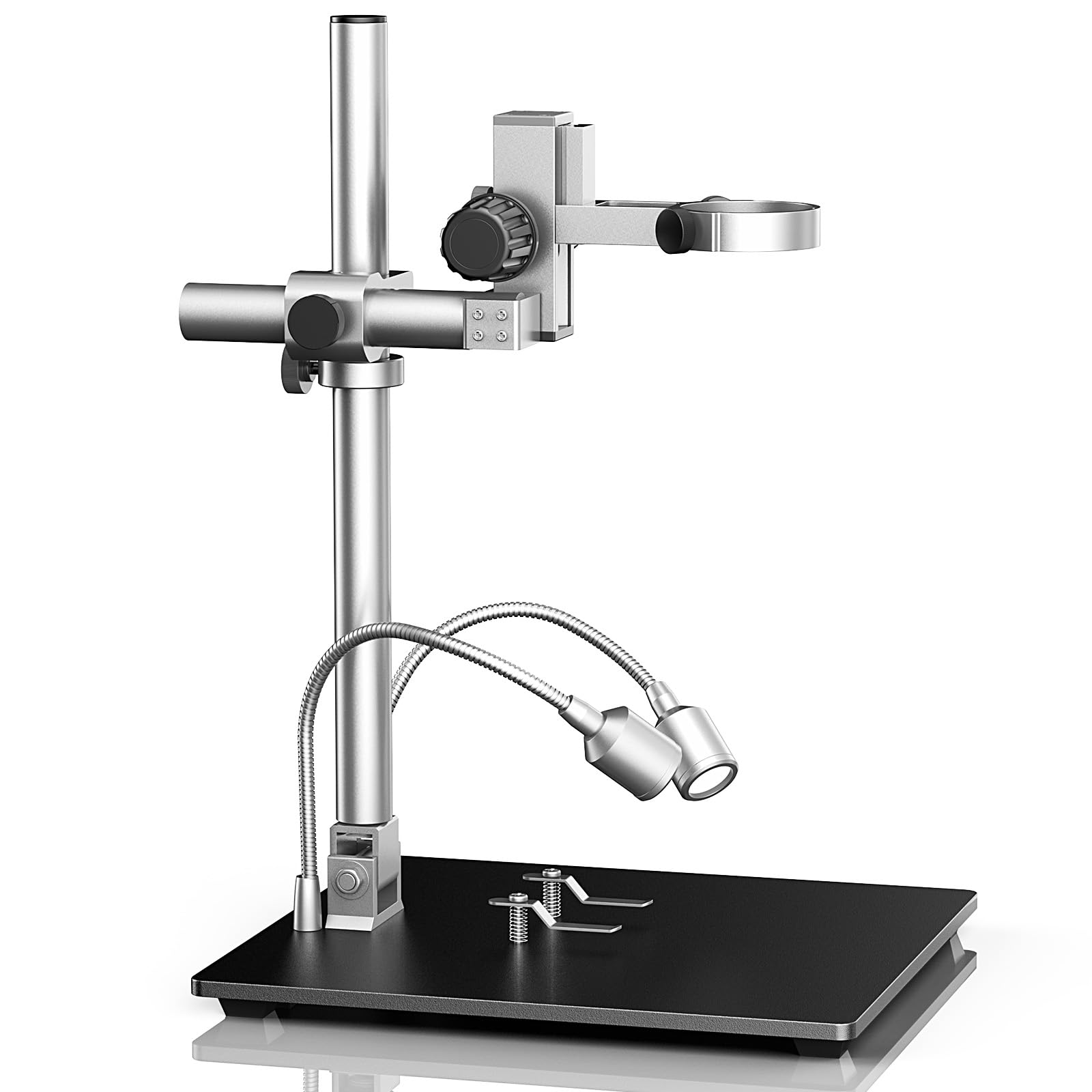 TOMLOV Digital Microscope 13" Pro Boom Stand Base BS04, 42MM(1.65INCH) Diameter Holder Ring for DM401 DM402 Pro Max DM9 DM201 DM202 DM501 Arm LCD Coin Microscope 2k Digital Magnifier