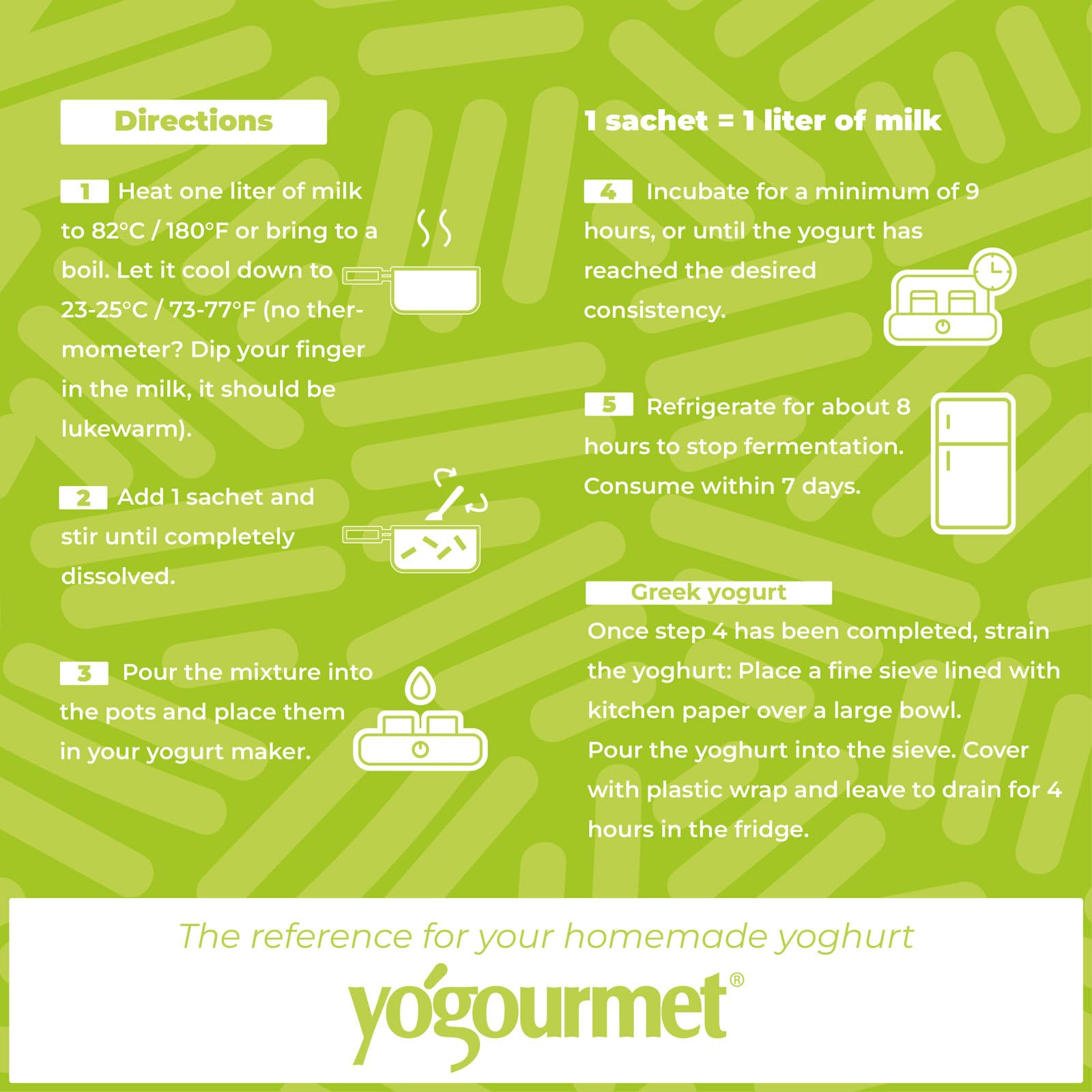 Yogourmet Yogurt Starter With Probiotics (12 Pack Bulk Version) - Make Yogurt at Home - Starter Culture - All Natural, Gluten Free, Kosher, Halal - 3 g Sachets