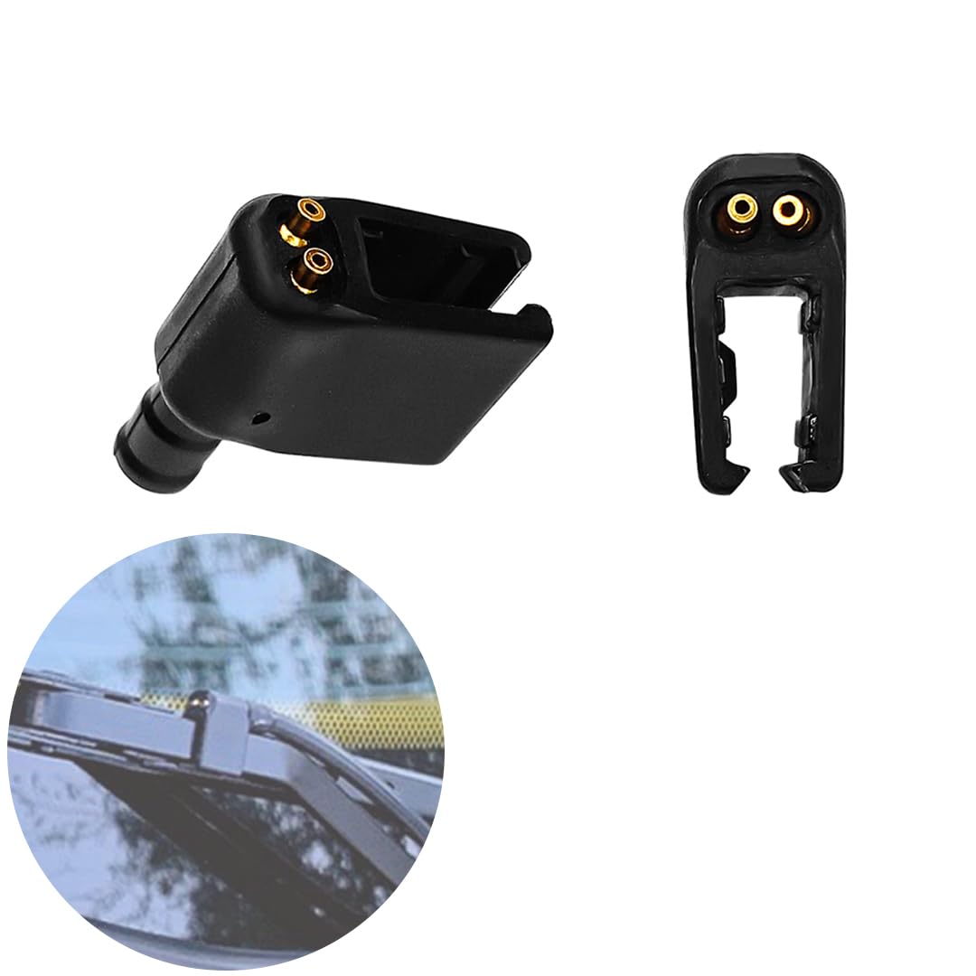 47191 Premium Adjustable Wiper Washer Nozzle Kit Fit for Dodge/Freightliner/Mercedes/Winnebago Sprinter Van Front Windshield Washer Jet | Direct Replacement | Easy to Install | 2 Pack, Ref 68017440AA