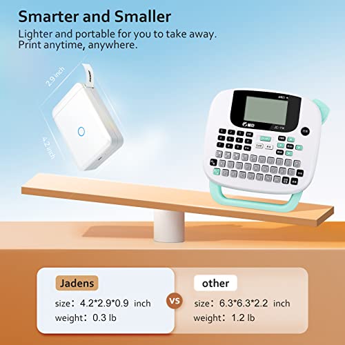 D110 Label Maker Machine with Tape, Portable Label Printer with Tape for Organizing