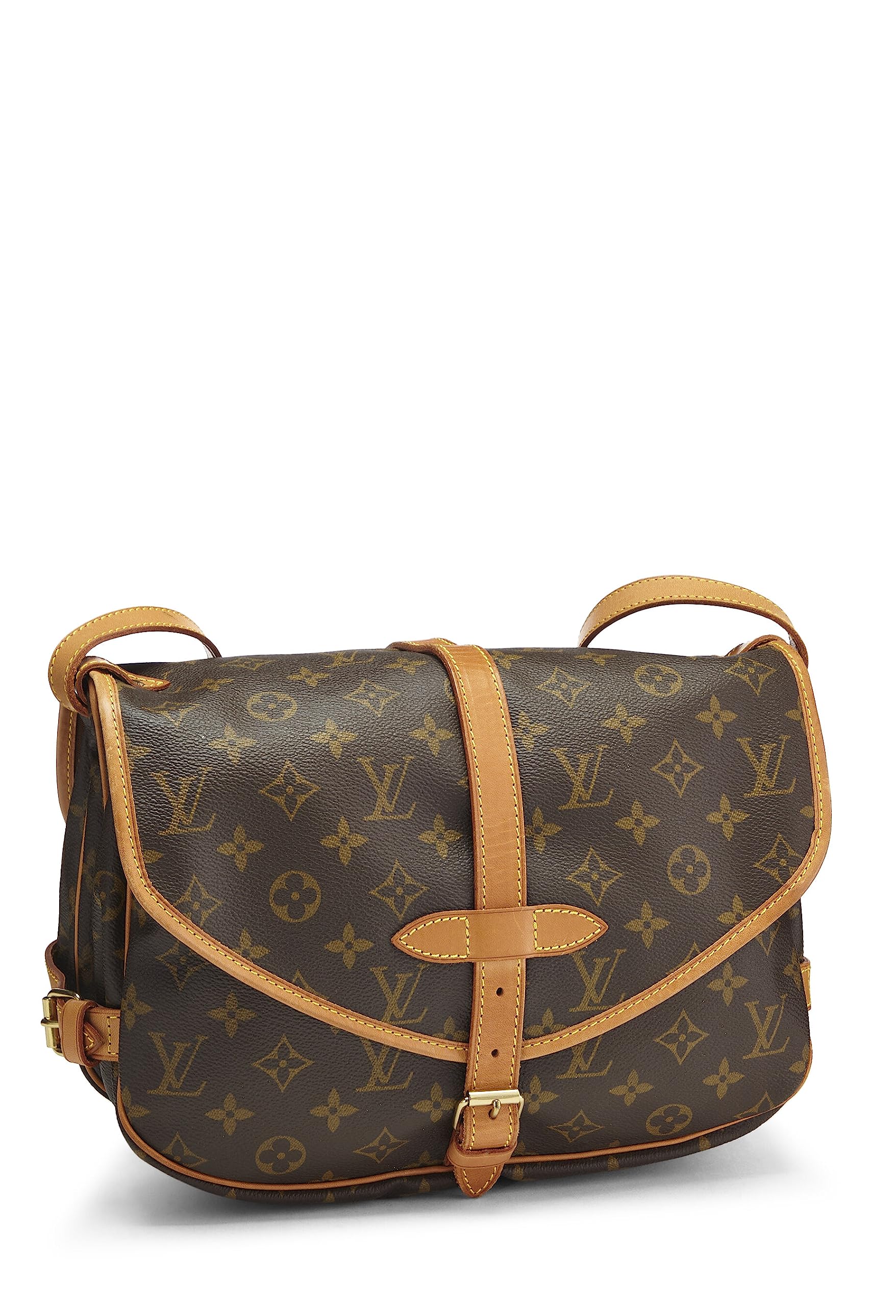 Louis Vuitton, Pre-Loved Monogram Canvas Saumur 30, Brown
