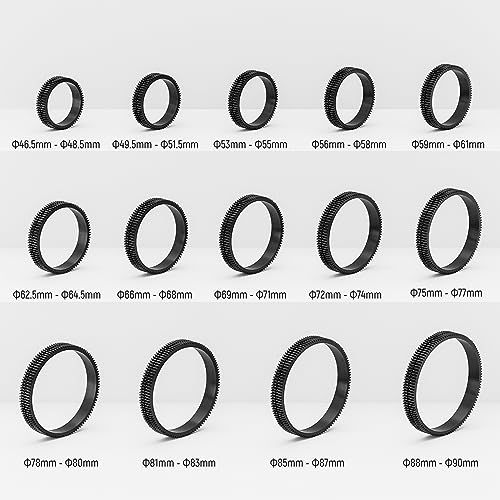 NEEWER PG008 Seamless Follow Focus Gear Ring 0.8 MOD for ø88-90mm Lens, Compatible with SmallRig Compatible with Tilta NEEWER Follow Focus for Canon Sony Nikon Fujifilm Panasonic Sigma Lens