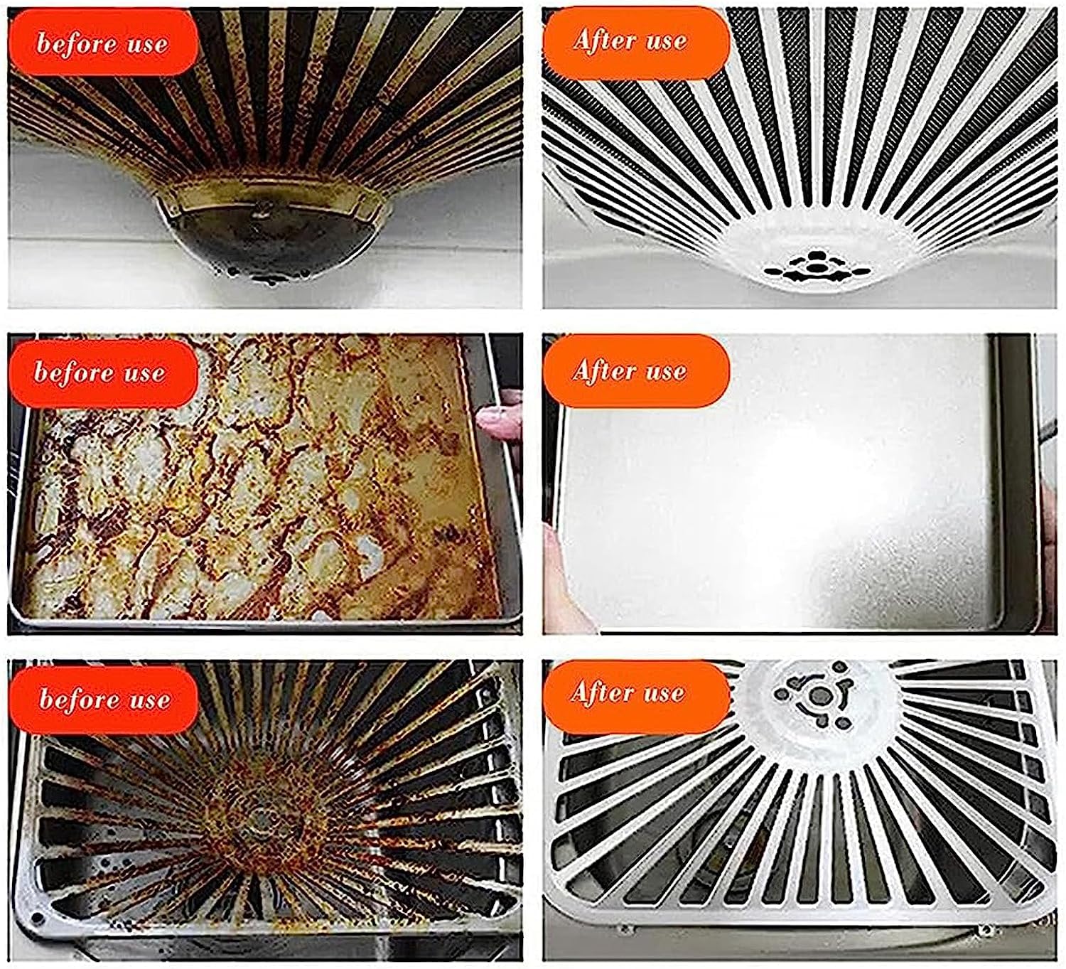 RJDJ Multi-purpose Kitchen Cleaner, Foam Heavy Oil Cleaner Spray, for Oven, Stovetop, Refrigerator (1pcs)