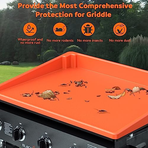 17'' Silicone Griddle Mat Cover for Blackstone Grill, Fully Wrapped Silicone Mat for Blackstone Griddle, Blackstone Griddle Protector Accessories Protect Griddle from Rodents, Dirt and Rust